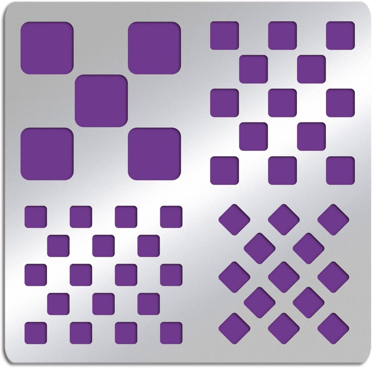 Checker Board Metal Stencils 6 Inch Square Scrapbooking Drawing ...