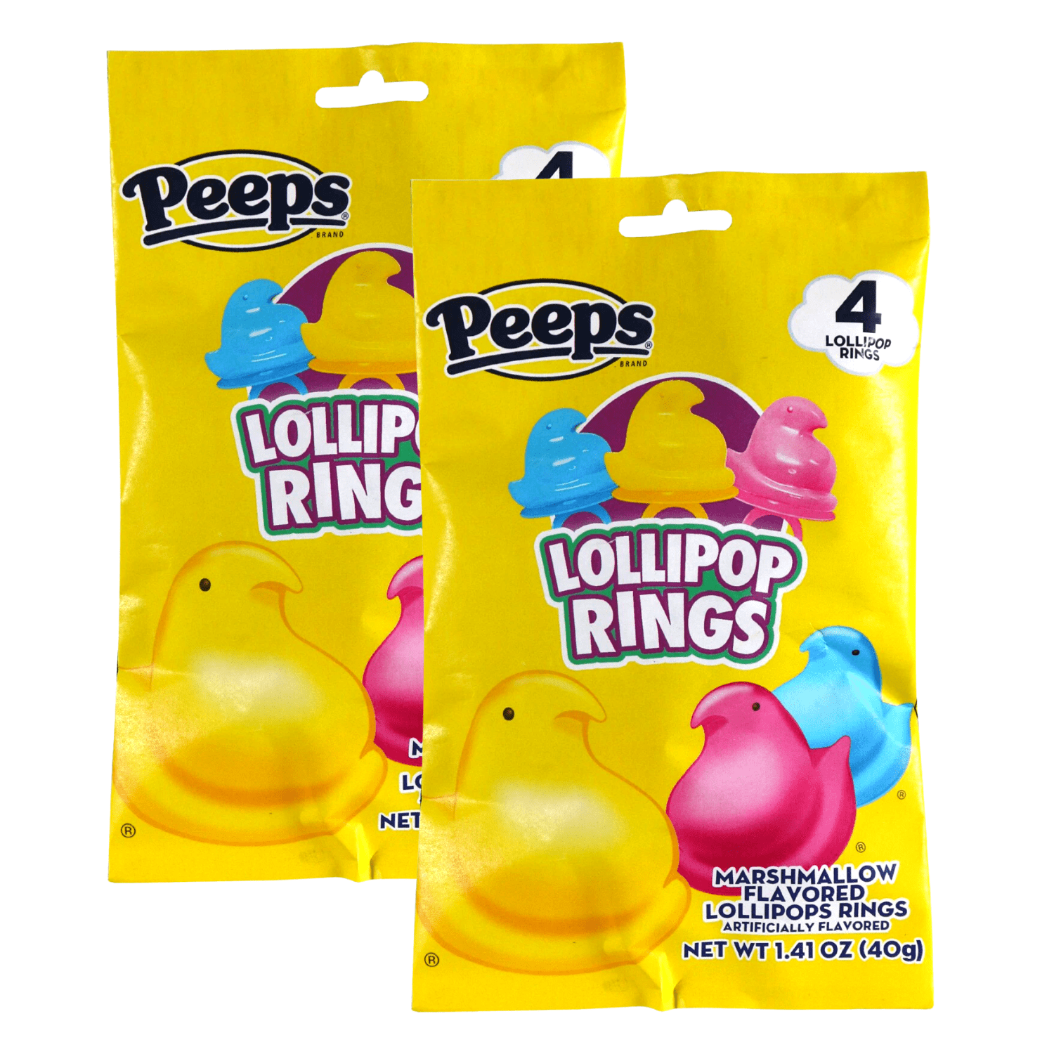 Peeps Marshmallow Flavored Lollipop Rings 1.41oz Home Kitchen Party ...