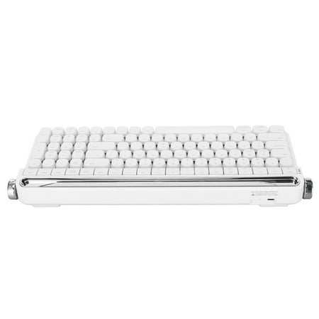 Retro BT Mechanical Keyboard, Red Switch Typewriter Keyboard, RGB ...