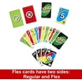 UNO Flex Original Wild Card Game, for 2-8 Players, Party and Family ...