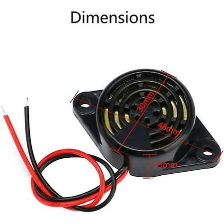 Xizioo Sfm-27 95db Dc 3-24v 12v High Decibel Alarm Siren Buzzer ...