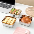 POYOGA Stainless Lunch Box Multicompartment Office Fruit Salad Food ...