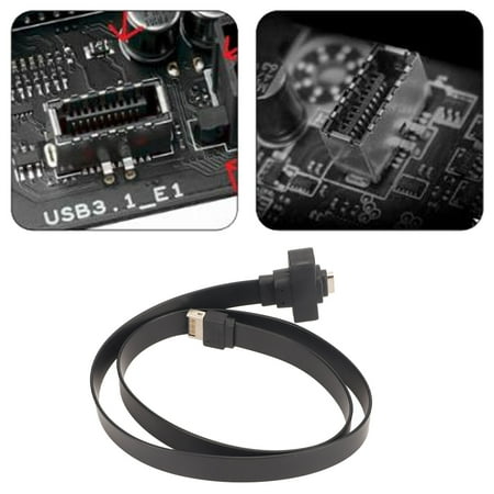 USB 3.1 Type C Front Panel Header Extension Cable, Plug And Play ...
