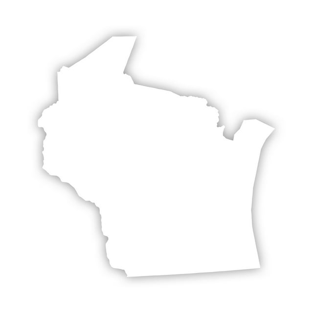 Wisconsin Shaped Sticker Decal Die Cut - Self Adhesive Vinyl ...