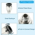Uxcell 10mm x 1/8"NPT Male Thread Push to Connect Fittings Pneumatic ...