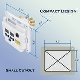 DIGI MISTER Duct Mount Whole House Humidifier, UV-C LEDs, 1000-3500 sq ...