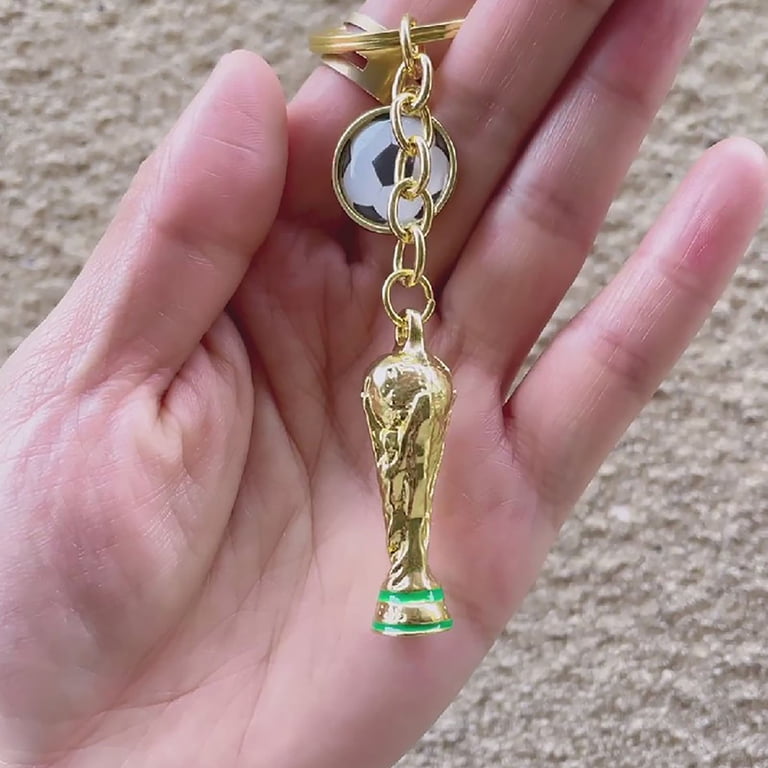 FIFA World Cup Qatar 2022 Trophy Keychain, Football Soccer Sports Game ...