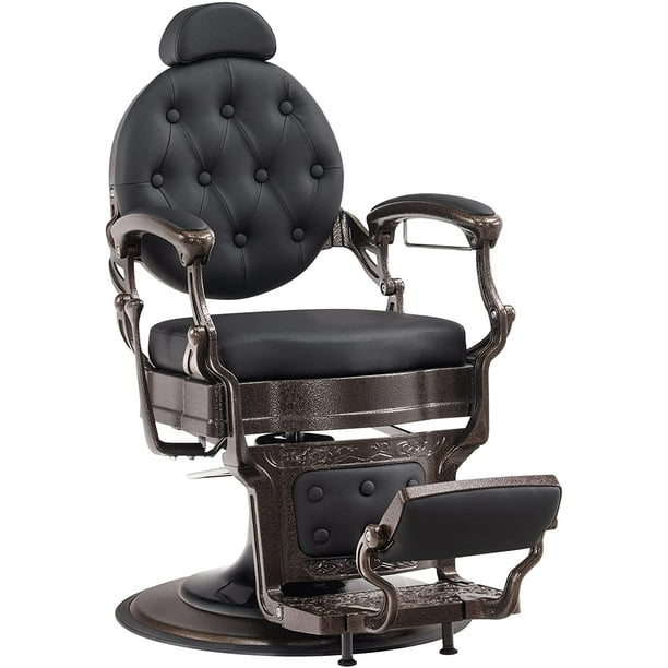 BarberPub Vintage Barber Chair Heavy Duty Metal Frame All Purpose ...