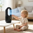 Bladeless Cooling Fan Oscillating Tower Ventilator Multi Speed Wind ...