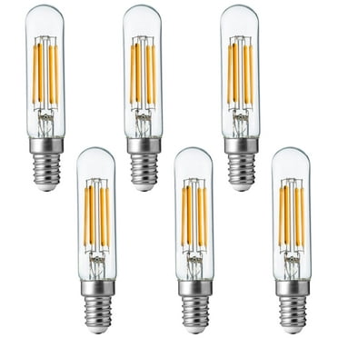 Luxrite T6 T6.5 Vintage LED Tube Light Bulbs 5W= 60W, 2700K Warm White ...