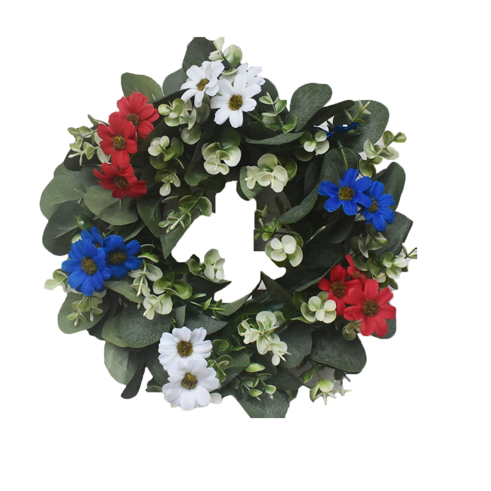 Wovilon July 4Th Wreath Patriotic Americana Wreath Independence Day ...