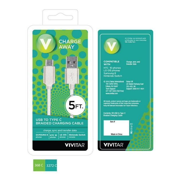 Vivitar USB C Type Charging Cable - Walmart.ca