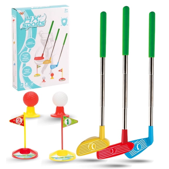 My Mini Golf Kids Children's Toy Course Putter Game - Front Nine Set ...