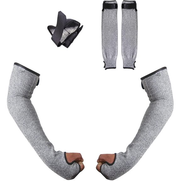 BSV Kevlar Arm Sleeves - Cut, Scratch, Heat & Bite Resistant, 18in ...