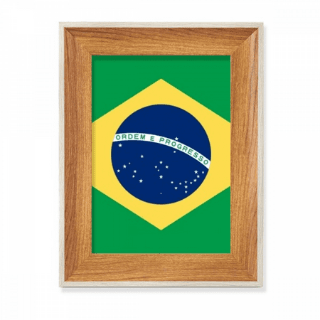 Brazil National Flag South America Country Desktop Wooden Photo Frame ...