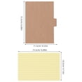 FOMIYES 1Set Blank Kraft Paper Index Card Dividers with Rounded Tabs ...