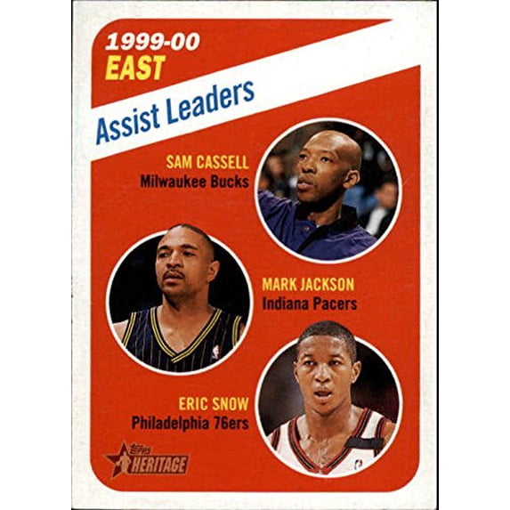 2000-01 Topps Heritage #143 Sam Cassell Mark Jackson Eric Snow NBA ...