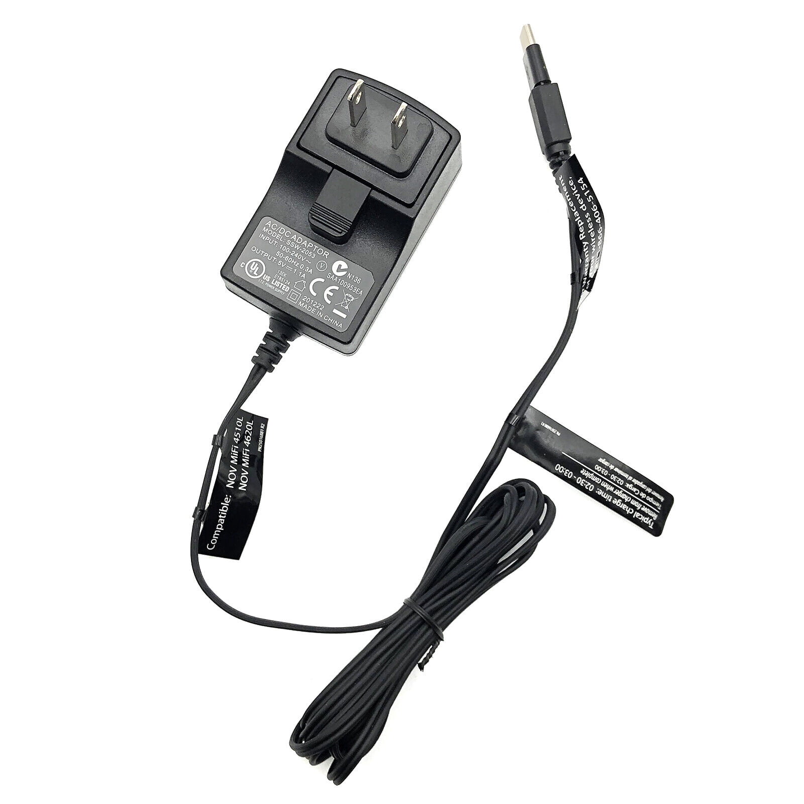 New Wall AC/DC Adapter SSW-2053 Power Supply Charger 5V 1.1A Micro USB ...