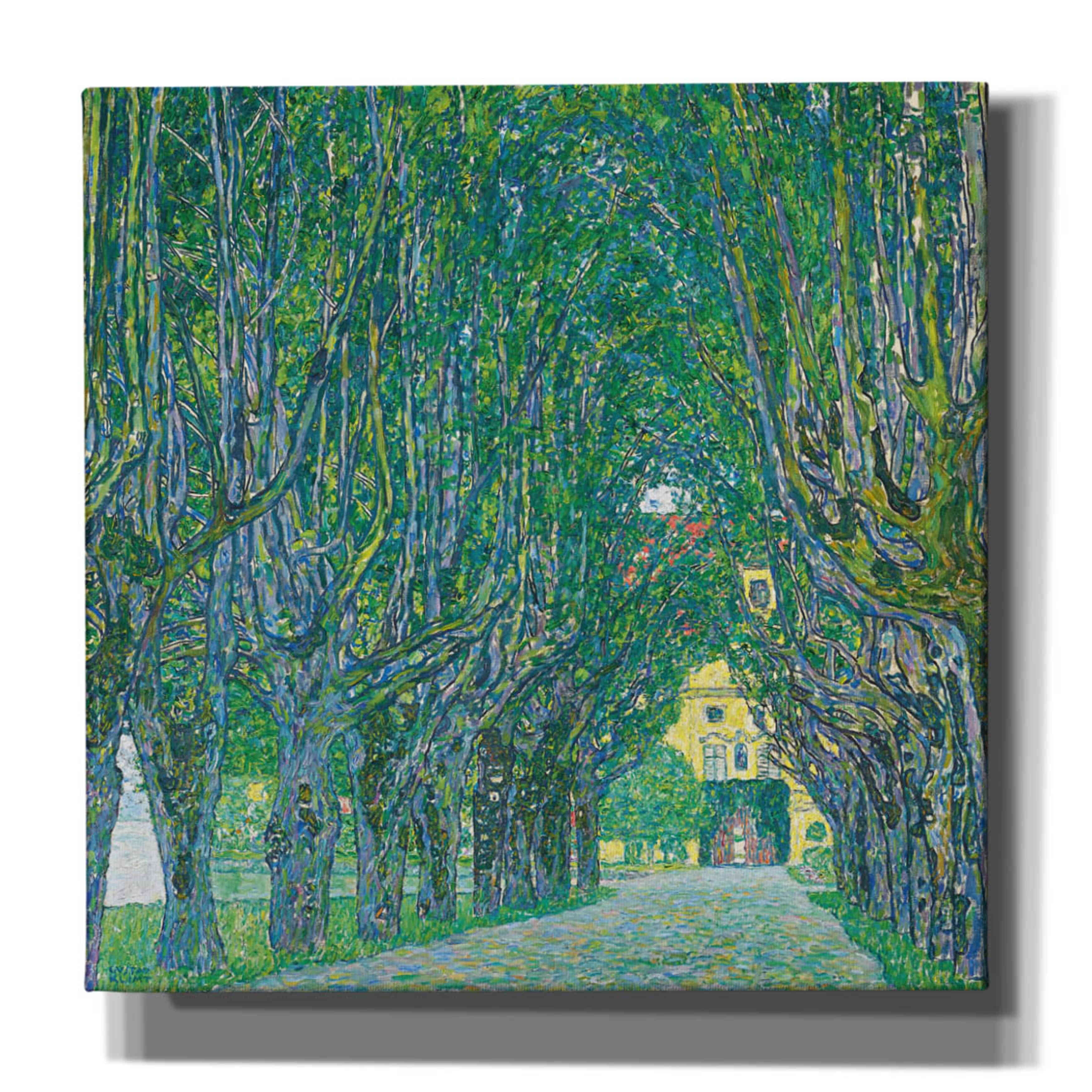 Epic Graffiti 'Avenue To Kammer Castle' by Gustav Klimt, Giclee Canvas ...