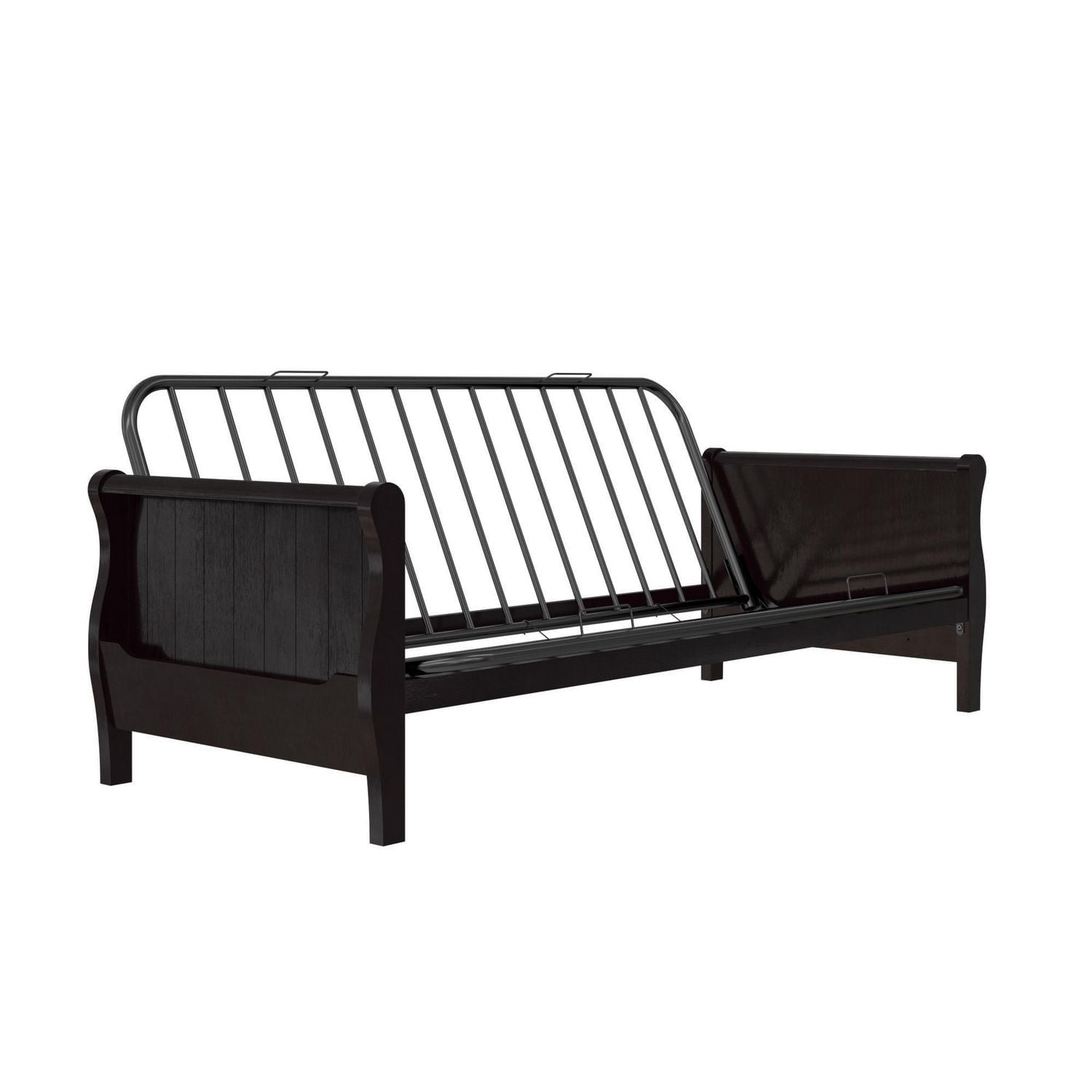 DHP Wood Arm Futon with Espresso Wood Finish - Walmart.ca
