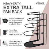 Cuisinel Cookware Shelf Stand - 5-Tier Stacker Pan Organizer for ...