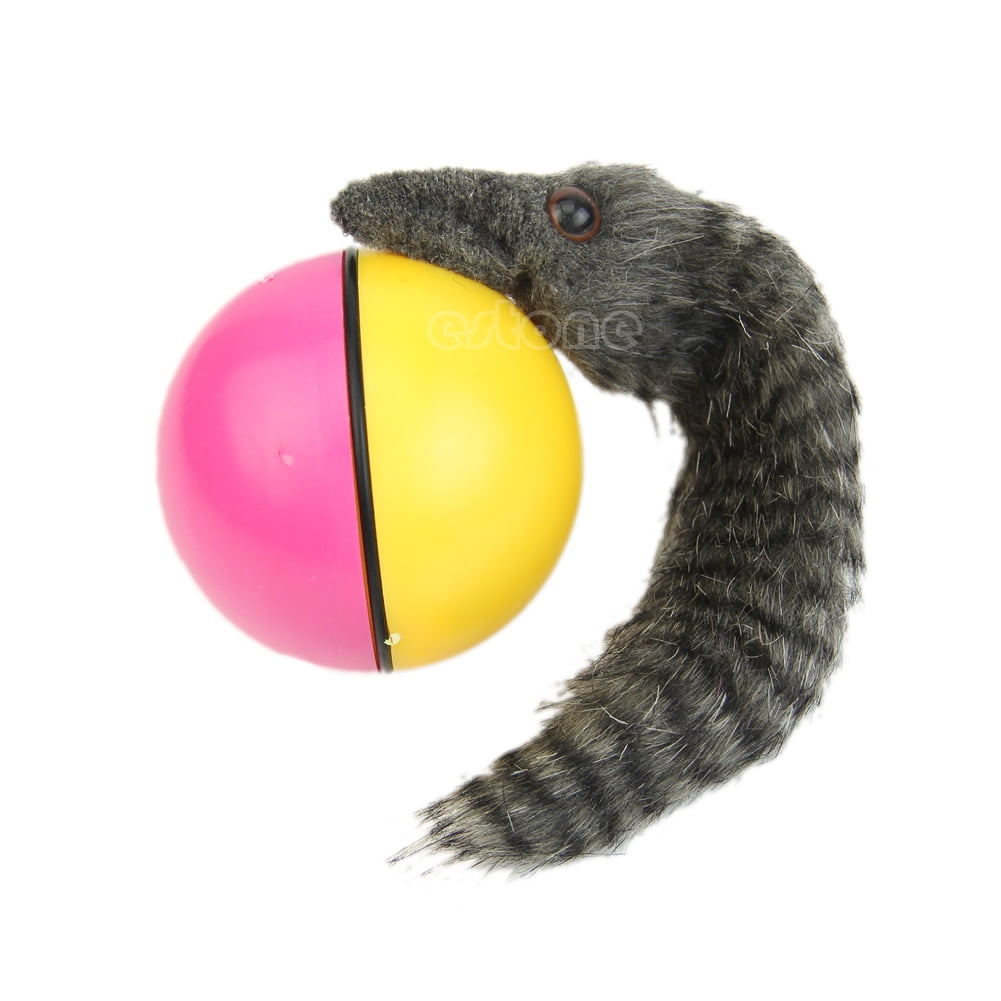 YUOPEEA Hot Lovely Pet Dog Weasel Motorized Rolling Ball Appears Jump ...