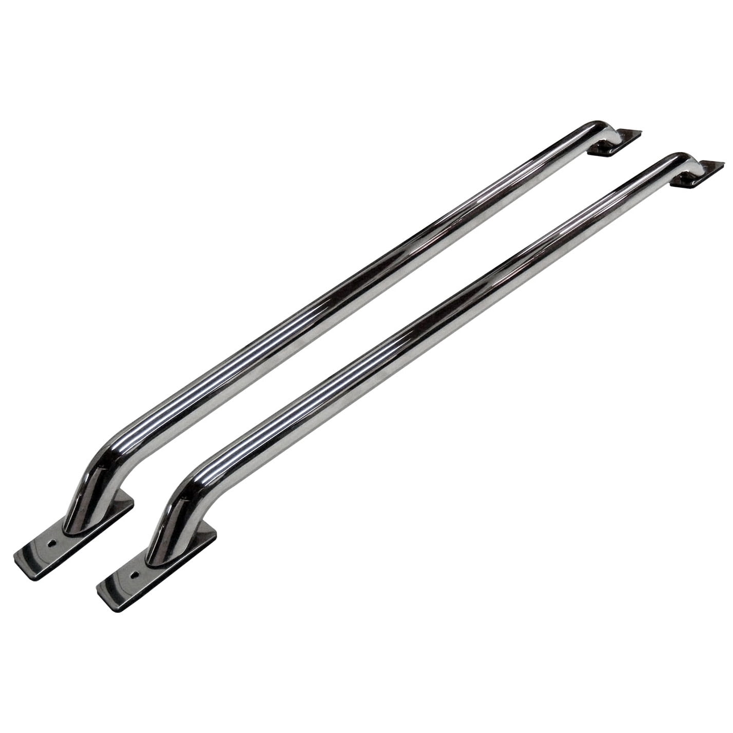 Go Rhino 62.5 Inch Steel Stake Pocket Mount Truck Bed Bar Rails, Chrome ...