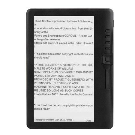 E-book Reader with 7-inch HD TFT Screen Digital MP3 Audio Music Player ...