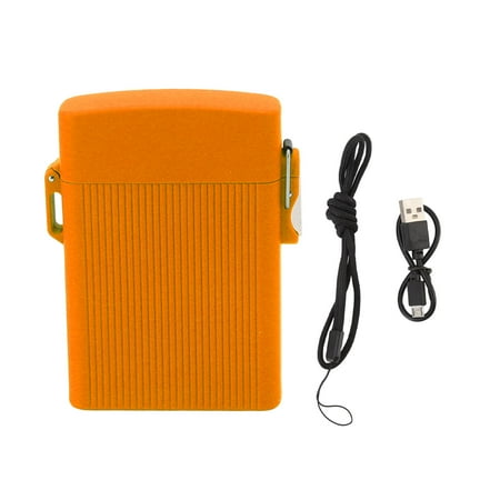 Full Pack 16 Cigarettes Case USB Rechargeable Windproof Flameless ...