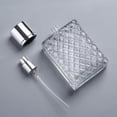 2 Pack 100ml Glass Perfume Atomizer,Square Lattice Perfume Bottle with ...