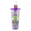 Invader Zim GIR Plastic Carnival Cup With Lid and Straw Topper | Holds ...