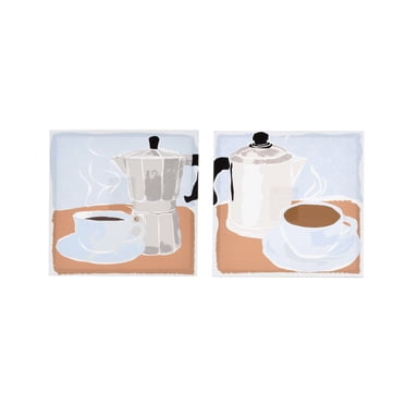 Coffee Café I Gallery-Wrapped Canvas Wall Art, 16x16 - Walmart.com