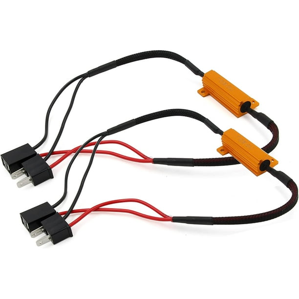 Alla Lighting H7 H7LL 50W 6Ohm Error Free LED Light Load Resistor ...