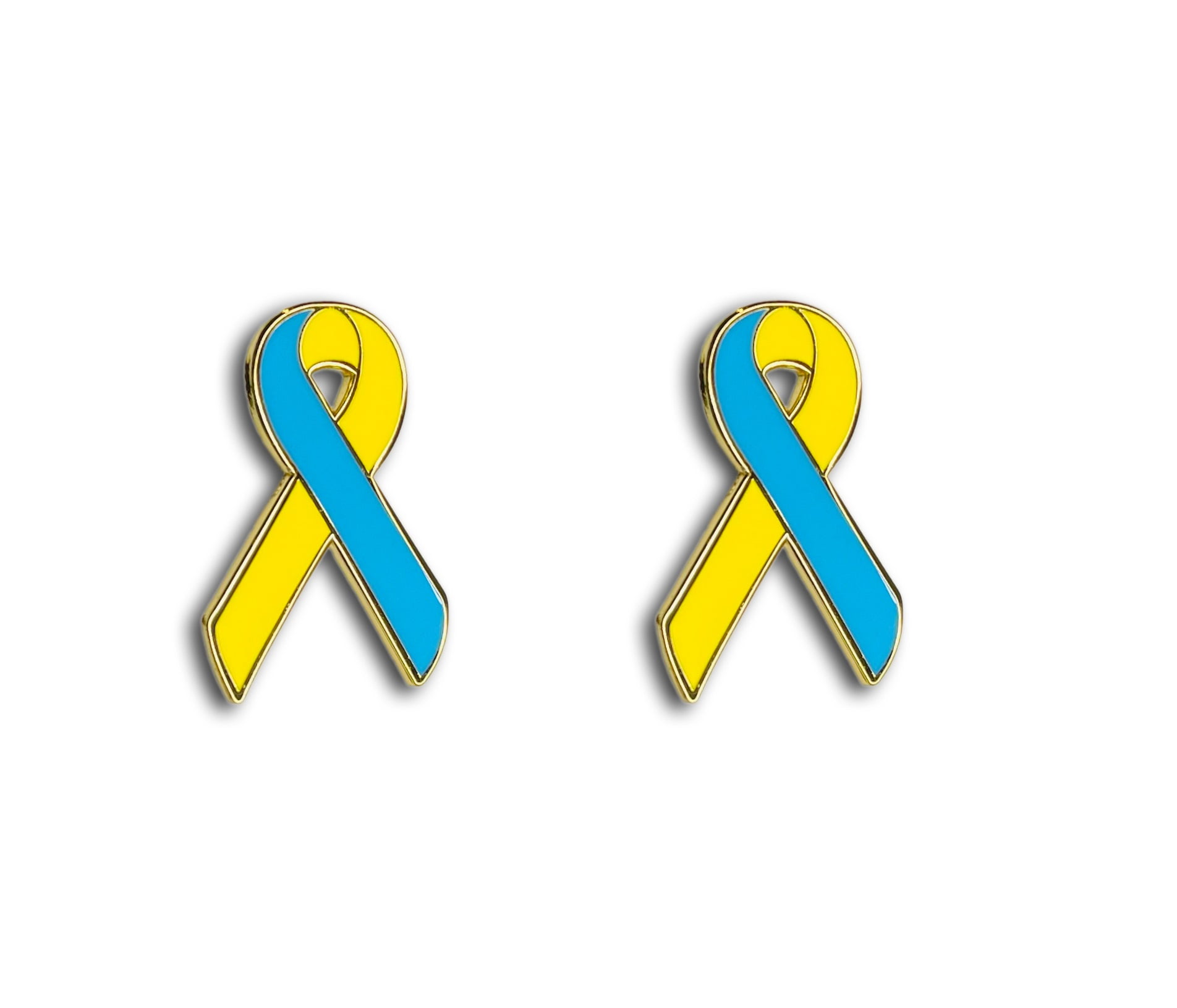 2 Pins, Ukraine Flag Awareness Ribbon Pin - Blue & Yellow Ukrainian ...