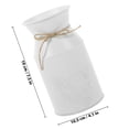 CATIEBYE White Iron Flower Vase Retro Style Decorative Flower Bucket ...
