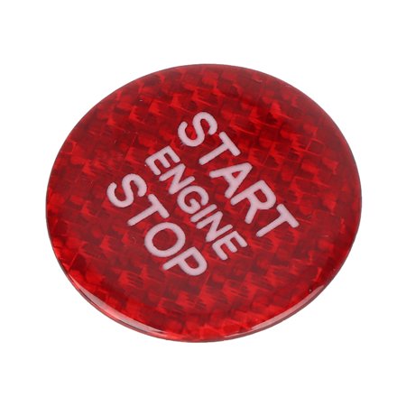 Ignition Start Button Cover Ignition Button Sticker Carbon Fiber Button ...