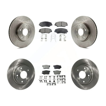 Transit Auto - Front Rear Disc Brake Rotors And Semi-Metallic Pads Kit ...
