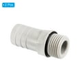 Uxcell Hose Barb Fitting 19.7mm Barbed G1/2 Male Thread, 2 Pack Pipe Connector, Grey - Walmart.com