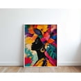 Affixzi Black Woman Poster, Afrocentric Abstract Wall Art Print ...