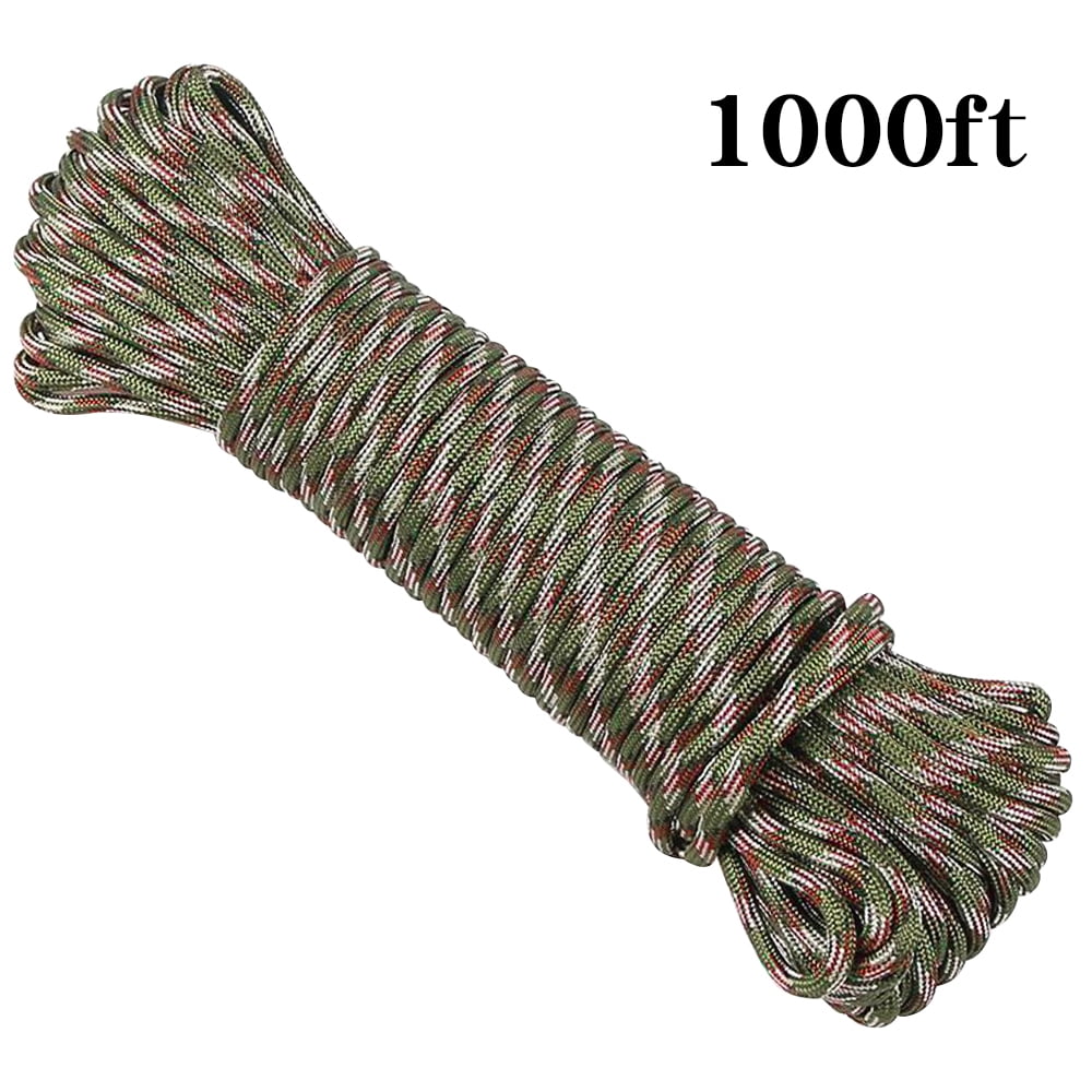 550LB Paracord Parachute Cord Rope Mil Spec Type III 7 Strand 50 100 ...