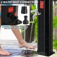 Arlopu Outdoor Solar Shower, 10.6 Gal, Solar Heated, 360¬∞ Shower Head ...