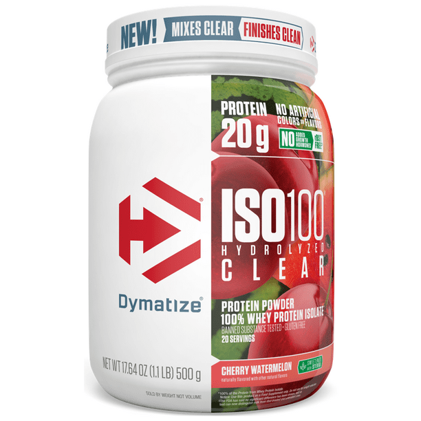 New Dymatize Iso100 Hydrolyzed Clear 100 Whey Isolate Protein Powder