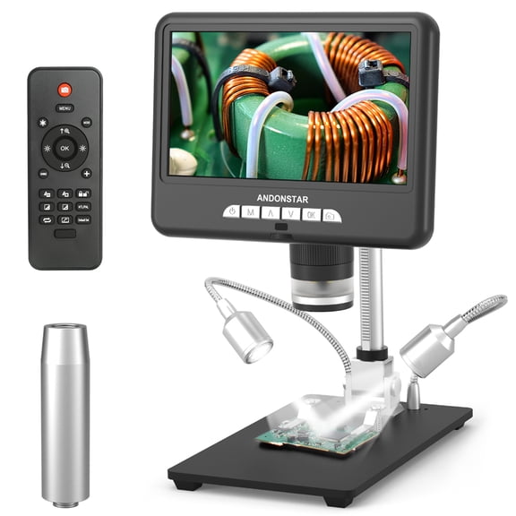 "Elikliv 10"" LCD Digital Microscope, 50X-1300X, Metal Stand, 1080P ...
