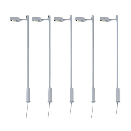 5 Pieces Model Railroad Lighting Miniature Street Lights Vehicle Scale ...