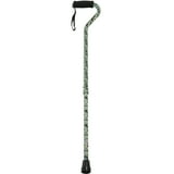 PCP Adjustable Cane, Designer Print, Offset Handle, Wrist Strap, Green ...