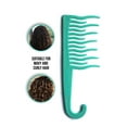 XO Curls Wide Tooth Detangling Comb for Curly Wavy Hair with Comfort ...