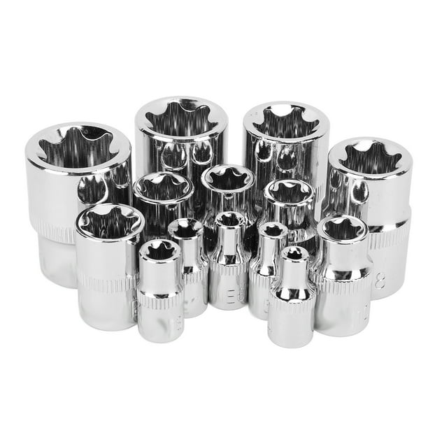 E Star Socket Set, Portable 14Pcs External Star Socket Set Standard ...