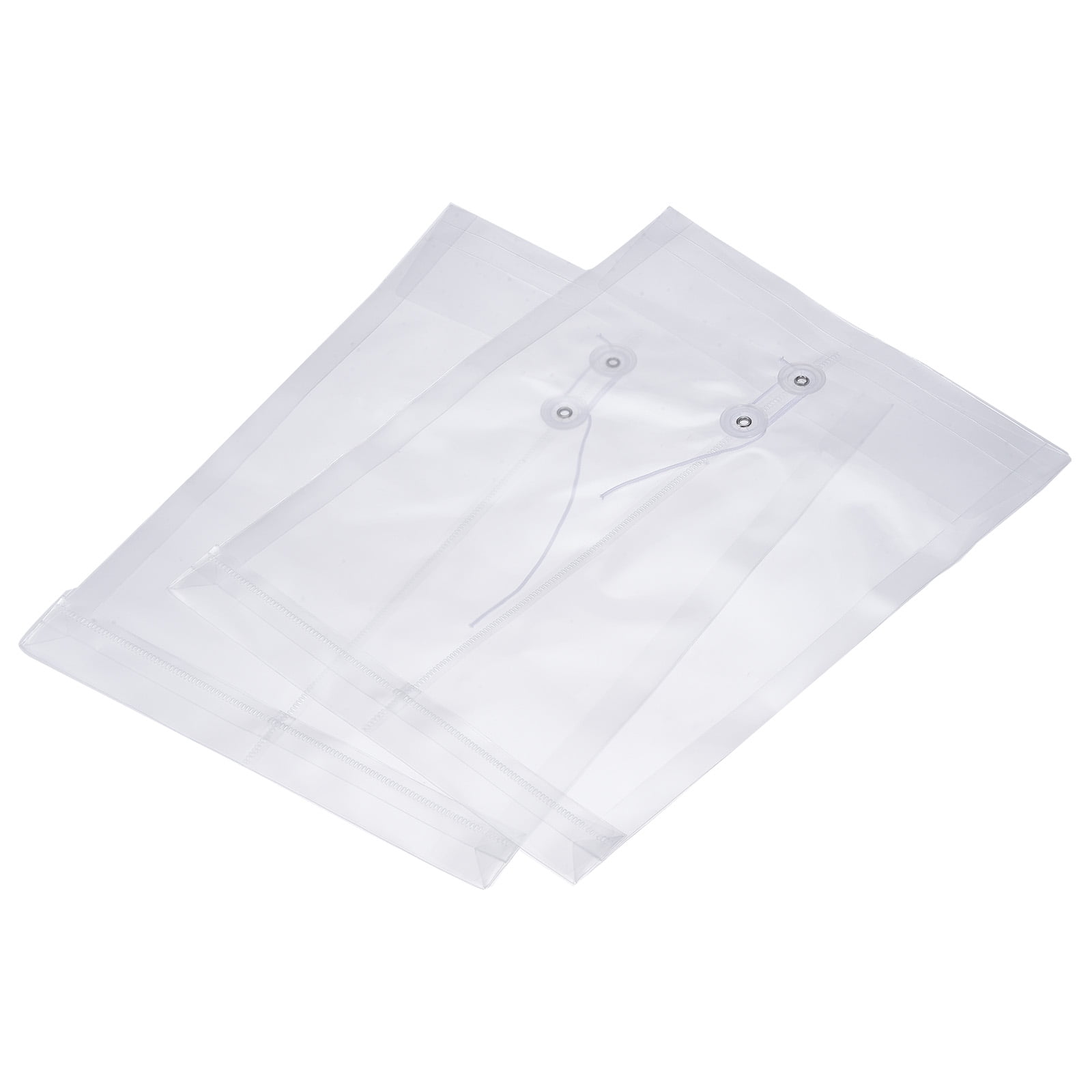 Uxcell A4 Envelope Document Organizer with String File Folders, Clear 5 ...