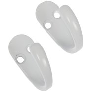 Mainstays, Double-Hook White Hoop Coat Hook, Mounting Hardware Included ...