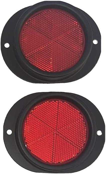 2 Military Vehicle Reflectors- Black/ Red lens - Walmart.com